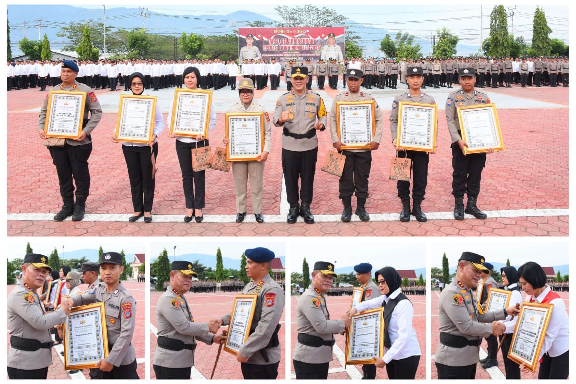 Awali Tahun Baru 2025, Kapolda Sulteng Beri Penghargaan ke Satker dan Personel Berprestasi ...